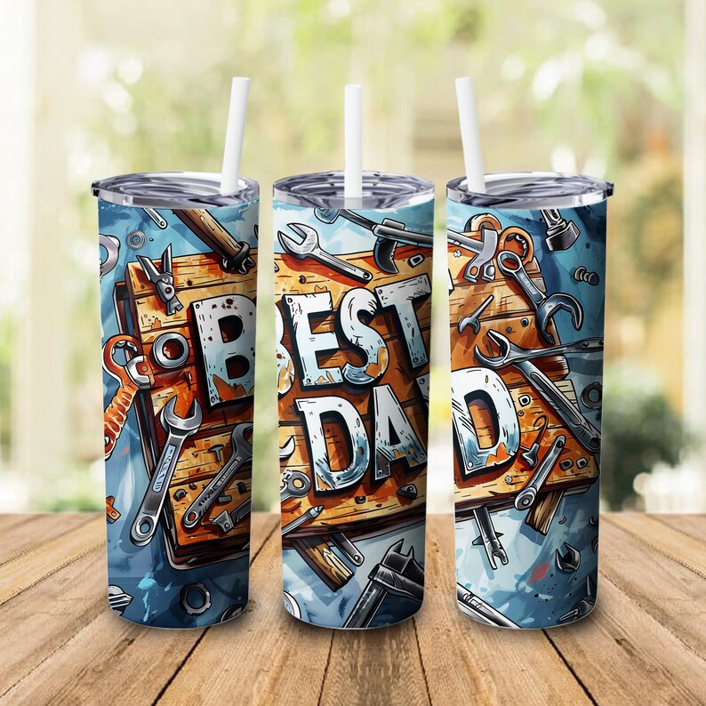 Best Dad Bundle 20 Oz Tumbler Wrap, Best Dad Tumbler PNG, Best Dad ...