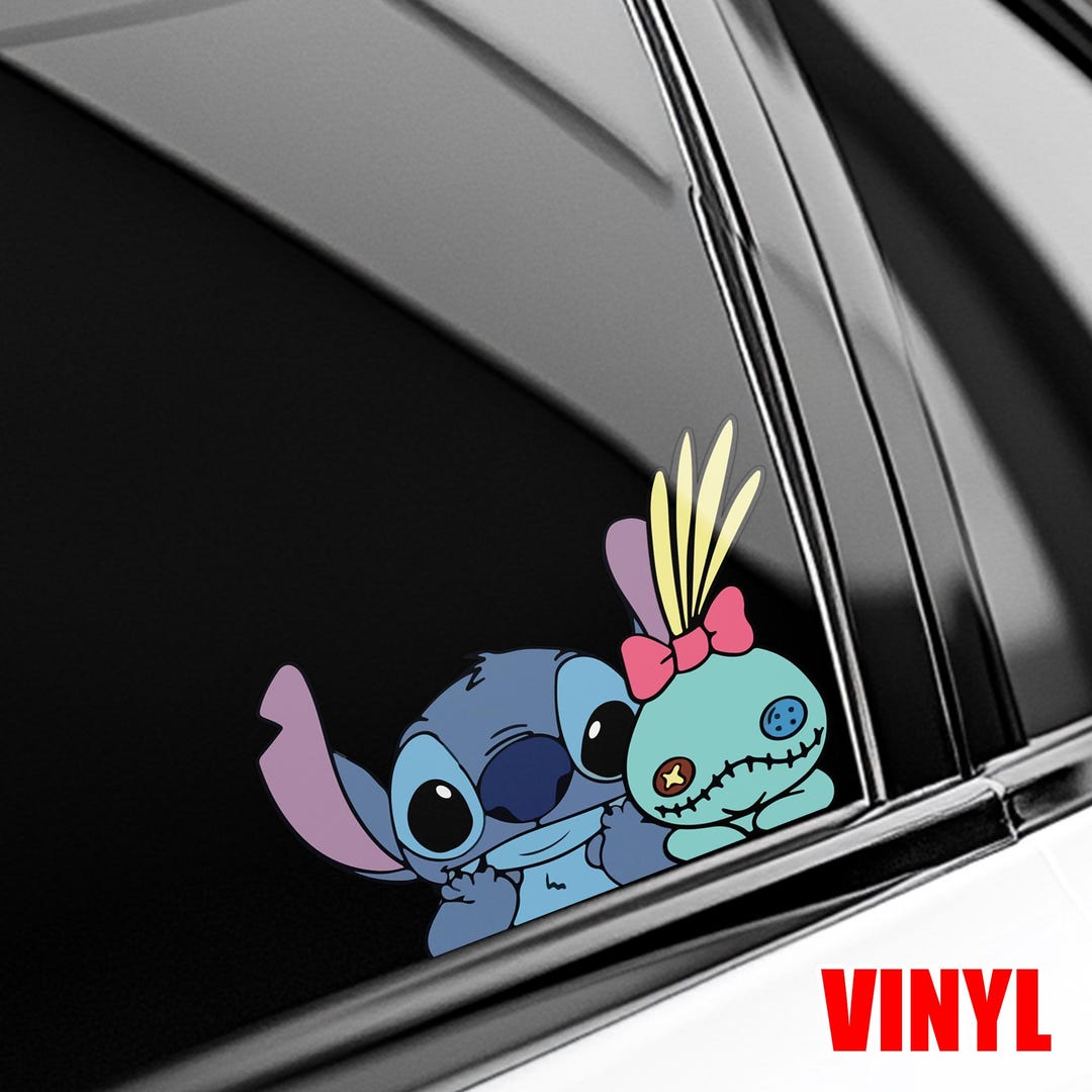 Stitch Surprise Peeking Peek Peekabo Peekers Bumper Window Vinyl Decal ...