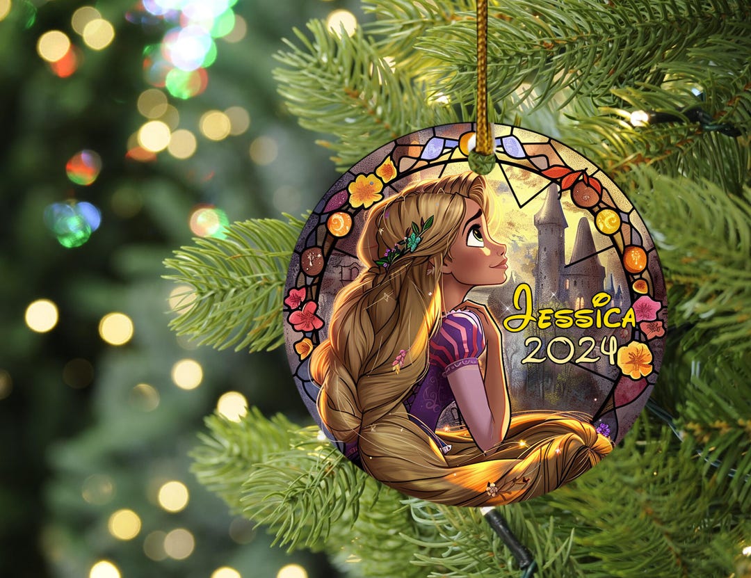 Personalized Tangled Rapunzel Ornament, Disney Princess Ornament ...