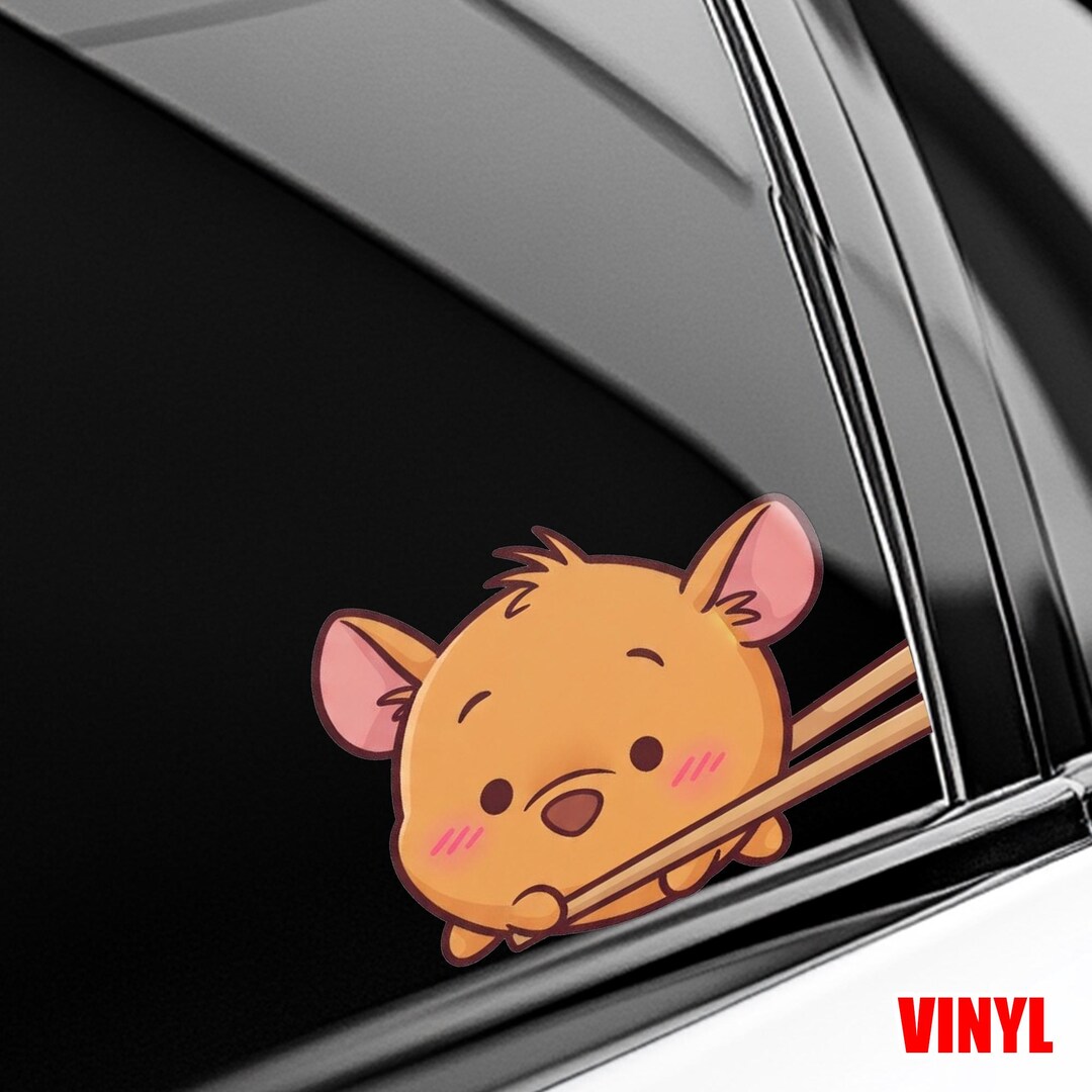 Roo Peeker Sticker, Cute Baby Kangaroo Peeking Car Window Vinyl Decal ...