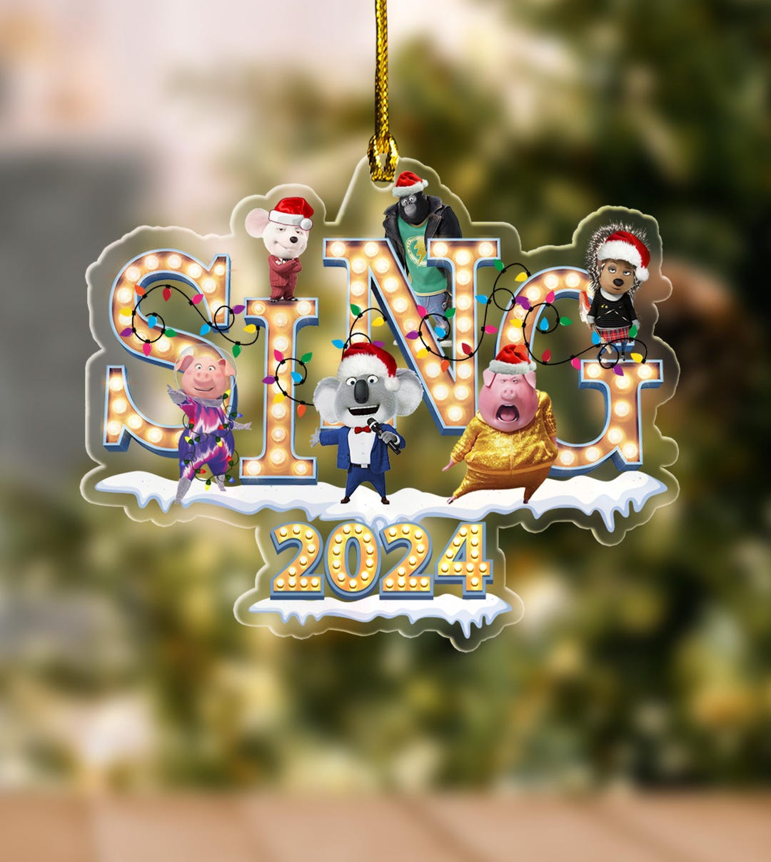 Custom Sing Ornament, Sing Movie Character Ornament, Sing Christmas ...