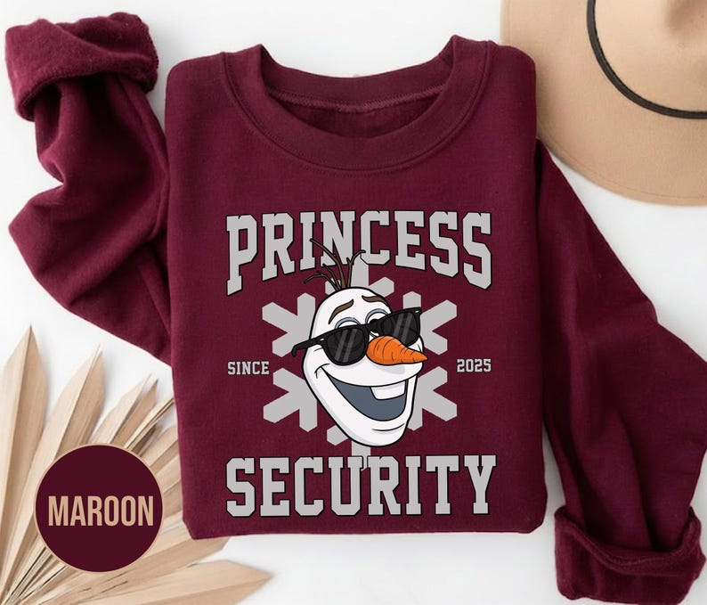 Disney Princess Security 2026 Olaf Sweatshirt, Olaf Shirt, Father Day's ...