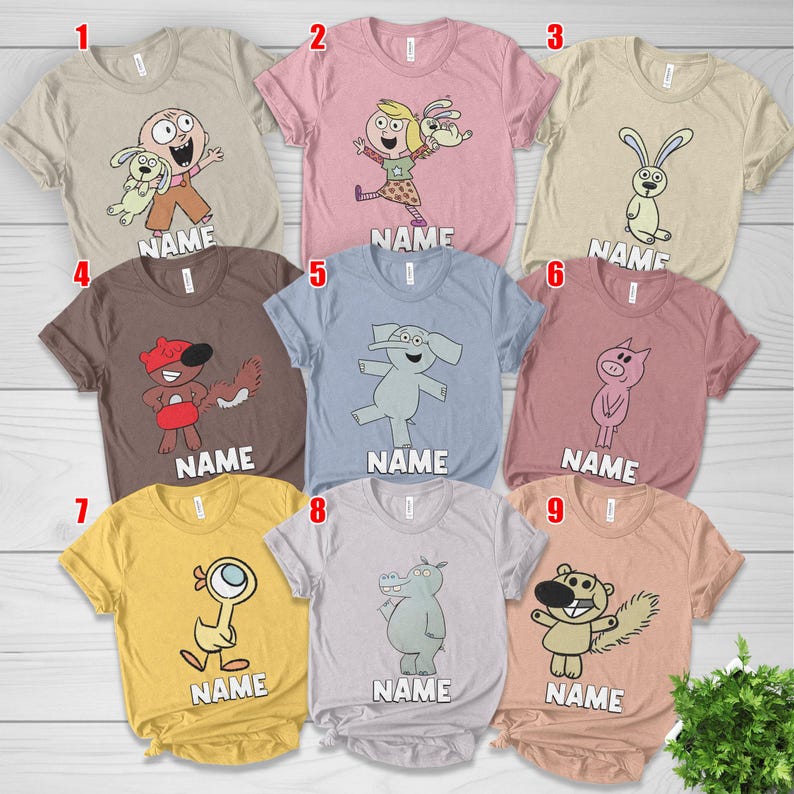 Elephant and Piggie Shirt, Mo Willems, Teacher Costume, Book Characters ...