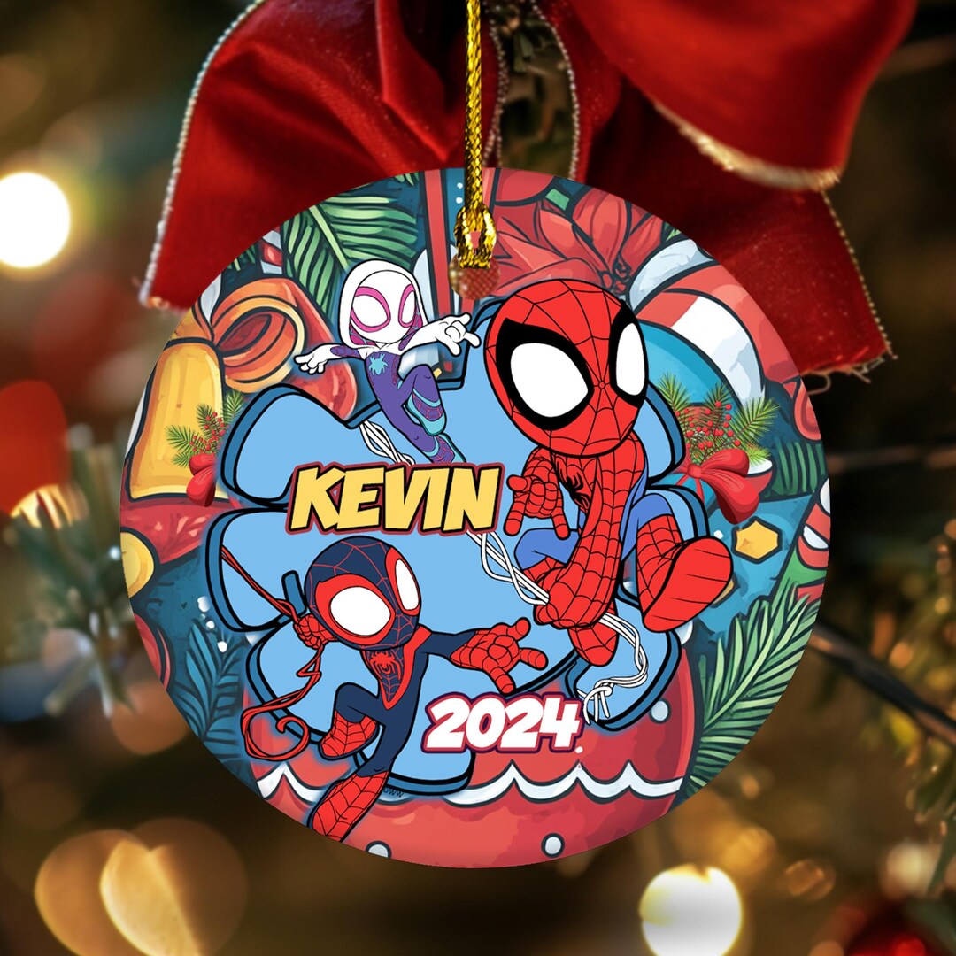 Personalized Spidey and His Amazing Friends Ornament, Spidey Christmas ...