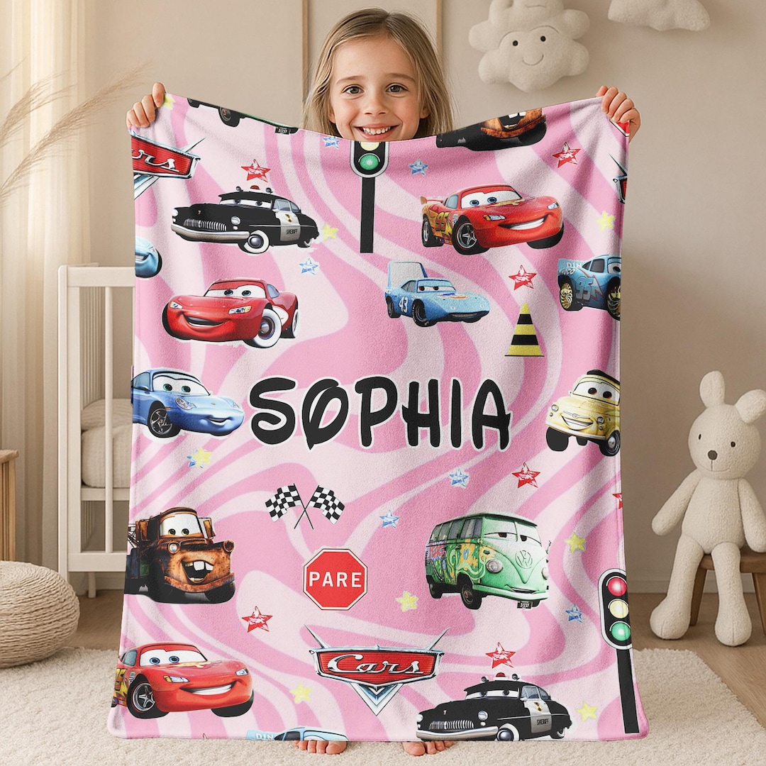 Personalized Disney Cars Characters Blanket, Lightning Mcqueen Tow ...