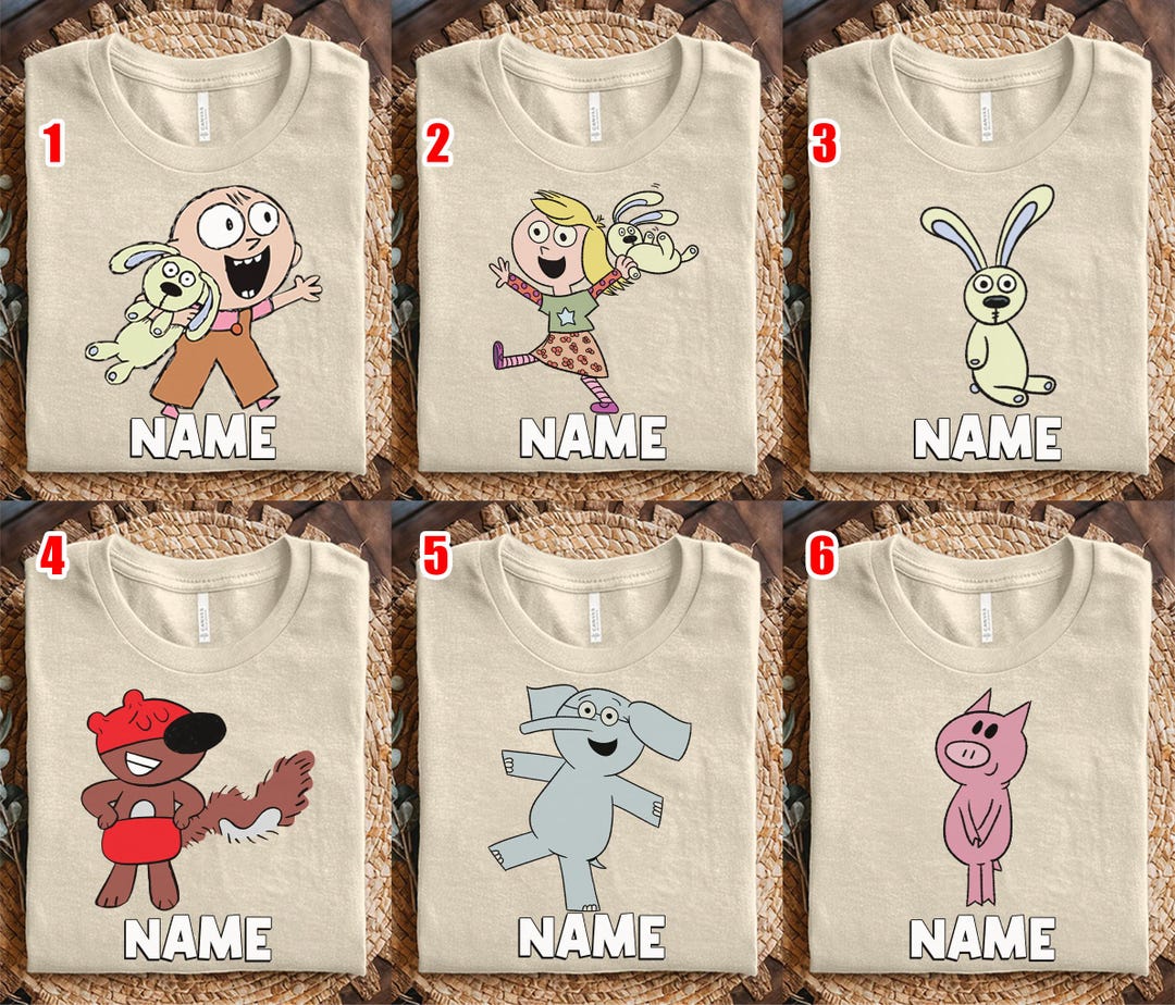 Elephant and Piggie Shirt, Mo Willems, Teacher Costume, Book Characters ...