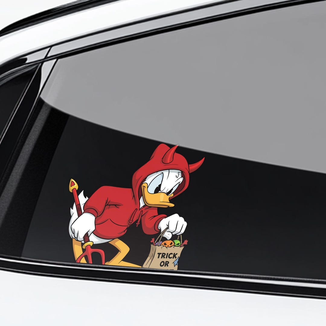 Donald Duck Peeker Peeking Sticker Car Decals Laptop Phone Stickers ...