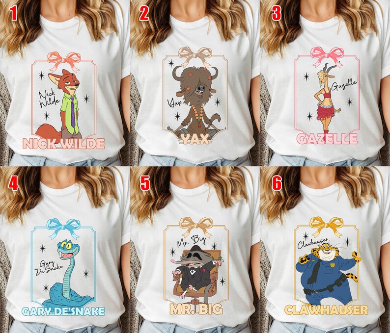 Disney Zootopia 2 Movie 2025 Character Group Shirt, Judy Hopps Nick ...