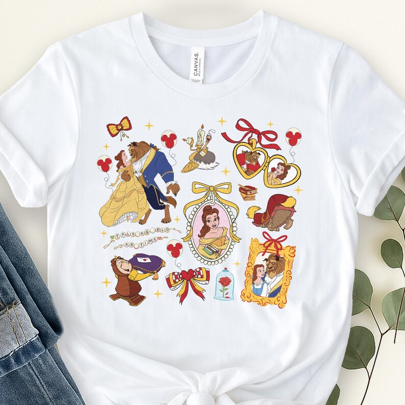 Coquette Bow Beauty and the Beast Tale as Old as Time Disney Princess ...