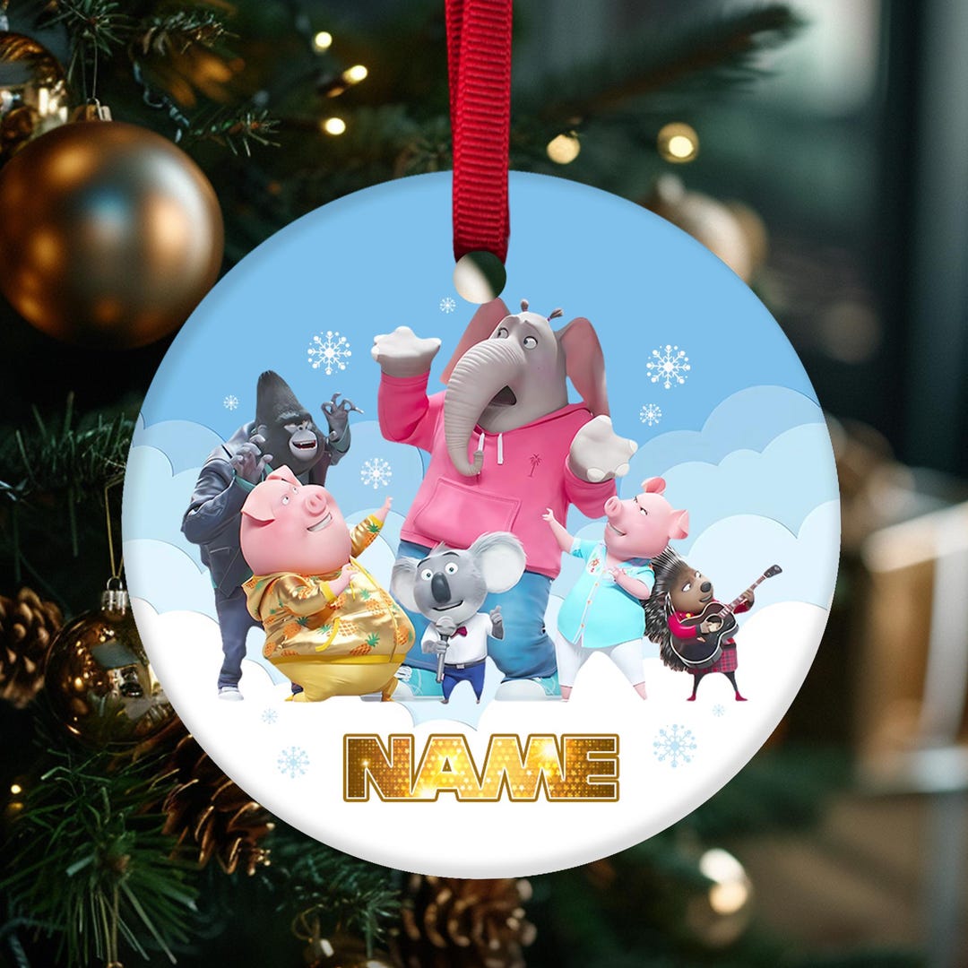 Custom Sing Ornament, Sing Movie Character Ornament, Sing Christmas ...