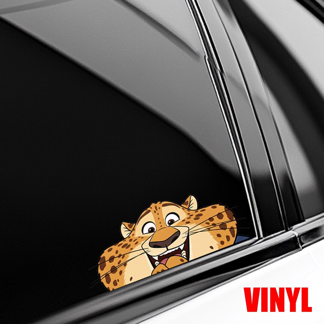 Zootopia Peeker Peeking Car Window Decals - Bumper Waterproof Stickers ...
