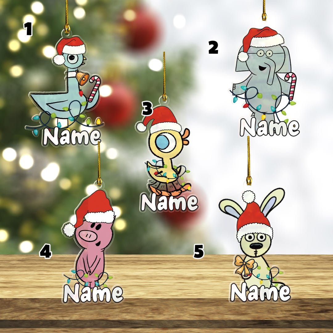 Elephant and Piggie Ornament, Piggie Ornament, Elephant Piggie Pigeon ...