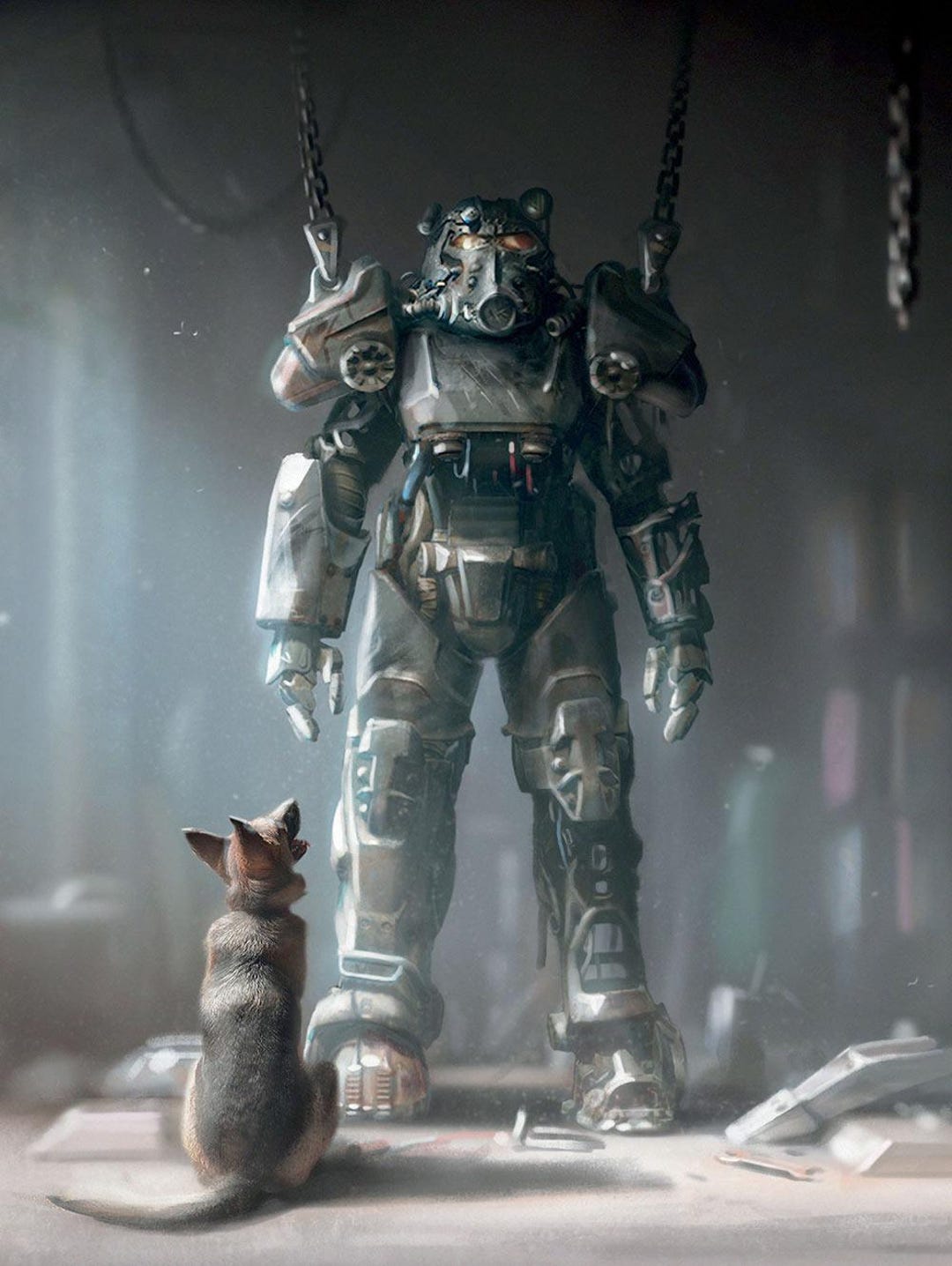 Fallout 4 Key Art Power Armor Portrait Poster, Character Street Prints ...