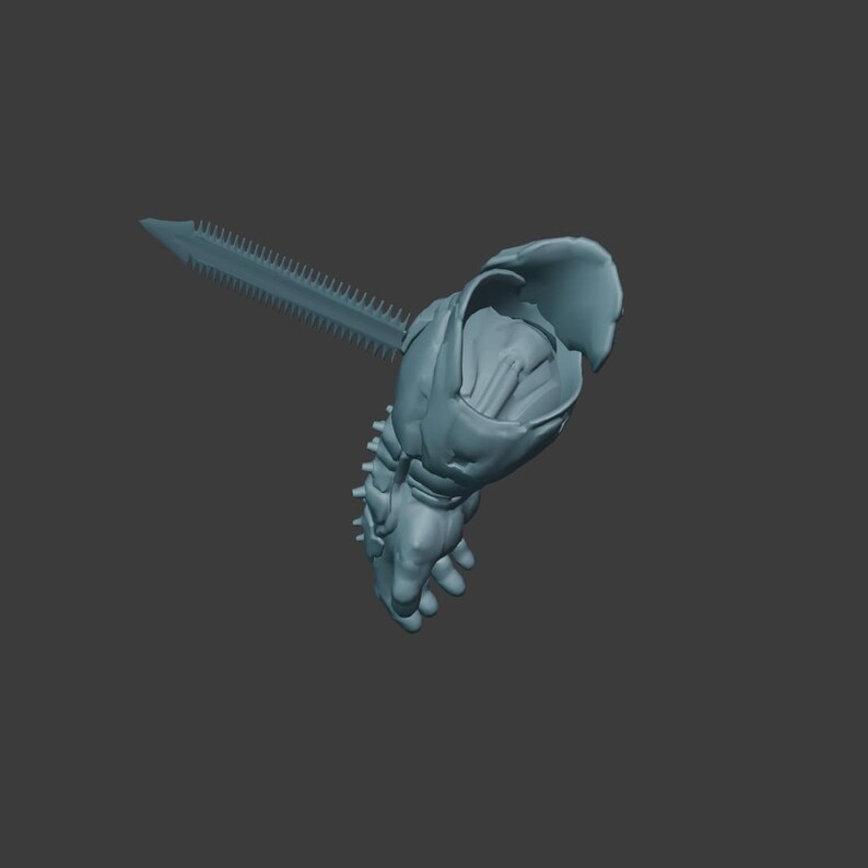 Doom Slayer Inspired Gauntlet With Blade & Missile Launchers STL ...