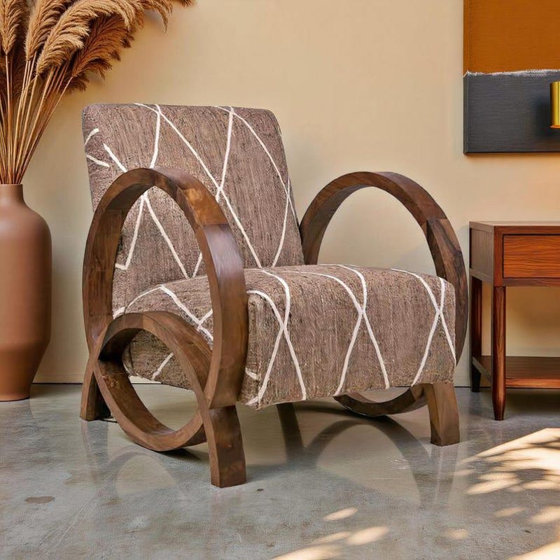 Brown Living Room Chairs - Etsy UK