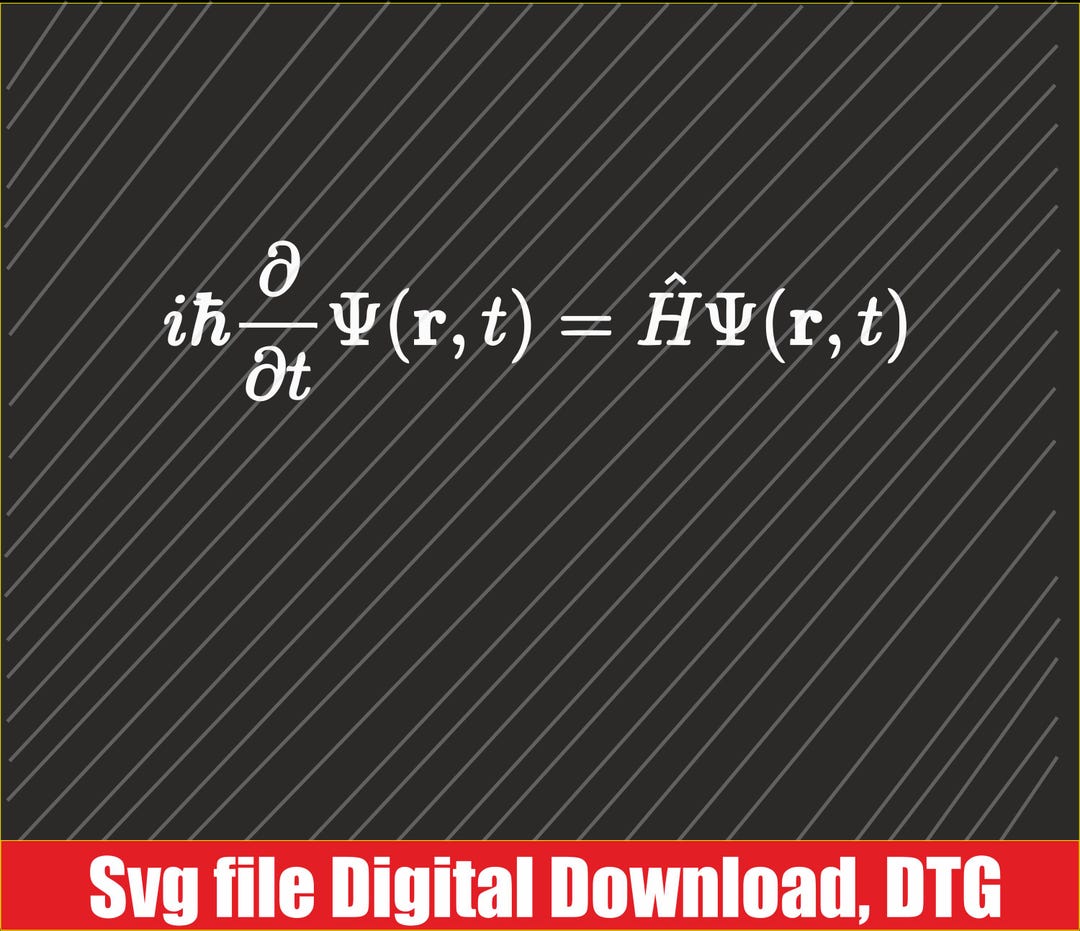 Quantum Mechanical System Physics Svg | Digital Download | DTG & DTF ...