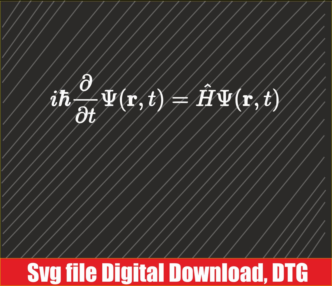 Quantum Mechanical System Physics Svg | Digital Download | DTG & DTF ...