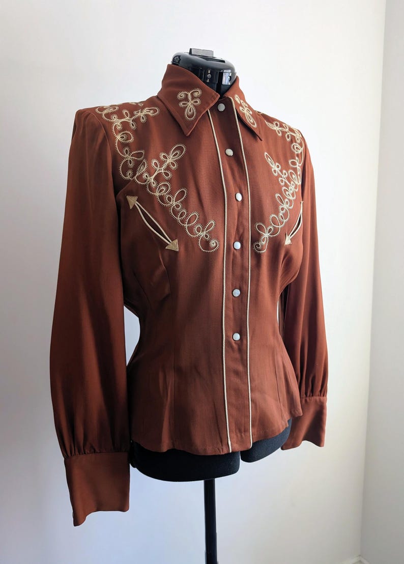 Rare 1940s Ride ’n’ Stride Denver Ladies Western Suit | Caramel Brown ...