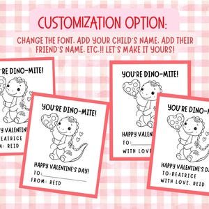 Dinosaur Valentine Coloring Pages & Cards | Kids Printable Valentines ...