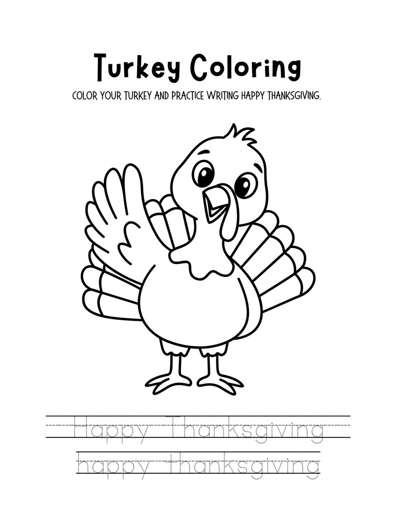 Thanksgiving Kids Activity Book | Printable Coloring Pages, Scavenger ...