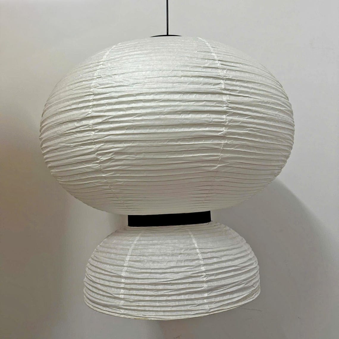 Rice Paper Lantern Pendant Light Paper Lampshade Hanging Light Dimmable ...