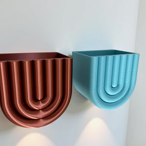 Wall Mounted U-shape Wall Plant Pot in Custom Colours | Stylish Design ...
