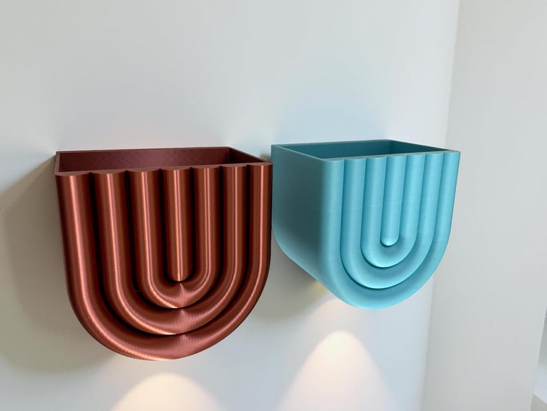 Wall Mounted U-shape Wall Plant Pot in Custom Colours | Stylish Design ...