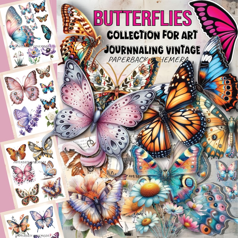 Butterfly Ephemera - Etsy