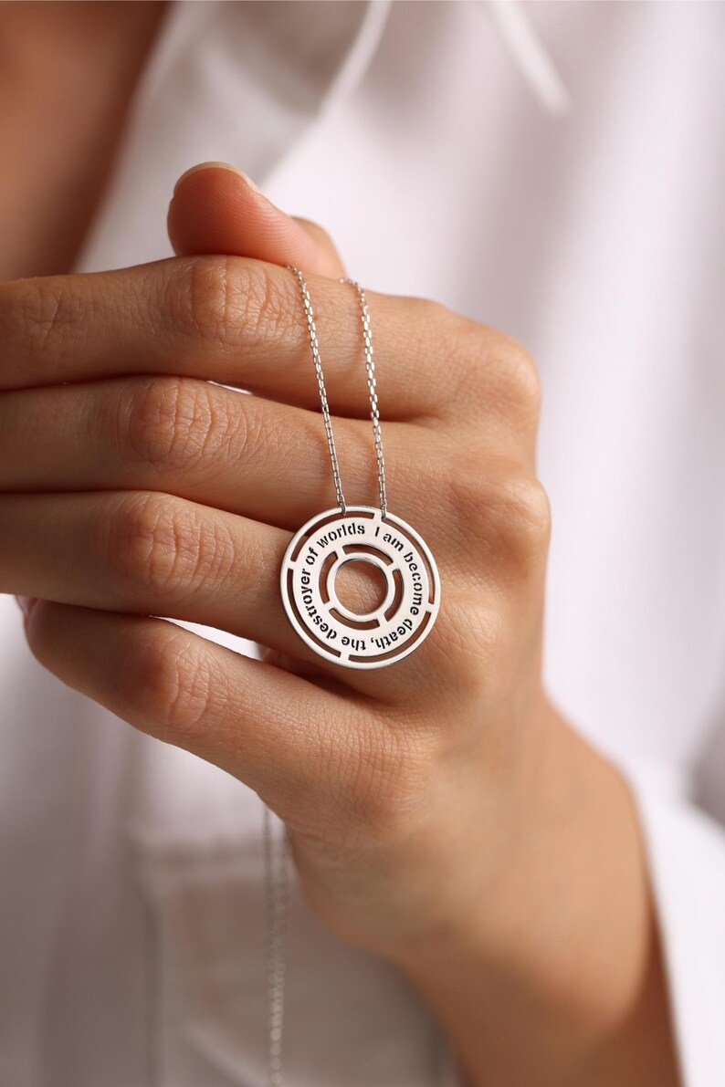 Personalized Message Necklace–custom Engraved Quote Jewelry ...