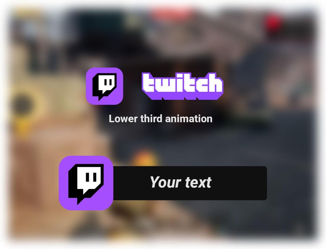 Custom Twitch Subscribe Button Animation for Social Media Videos Dark ...
