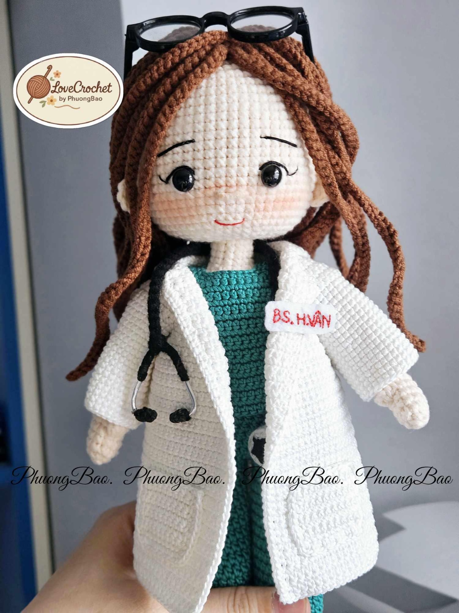 Doctor Doll Crochet, Handmade Doll, Decor, Amigurumi, Doctor Gift ...