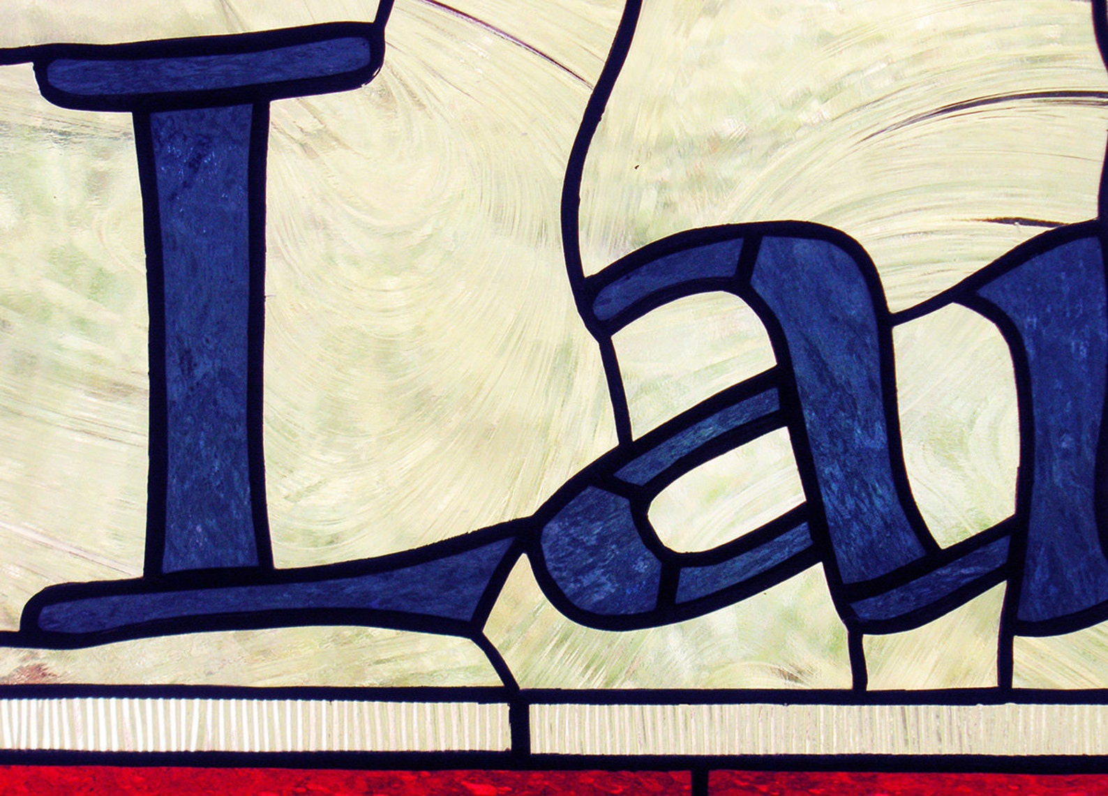 Stained Glass Window Panel--"name Example" Panel--10" X 21.5" - Etsy
