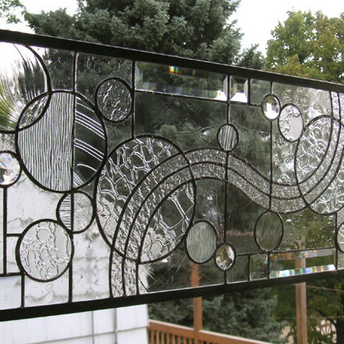 Stained Glass Window Panel Circle Study Geometric 12 - Etsy