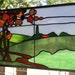 Stained Glass Window Panel--path Through Hills Panel --11" X 16.5" - Etsy