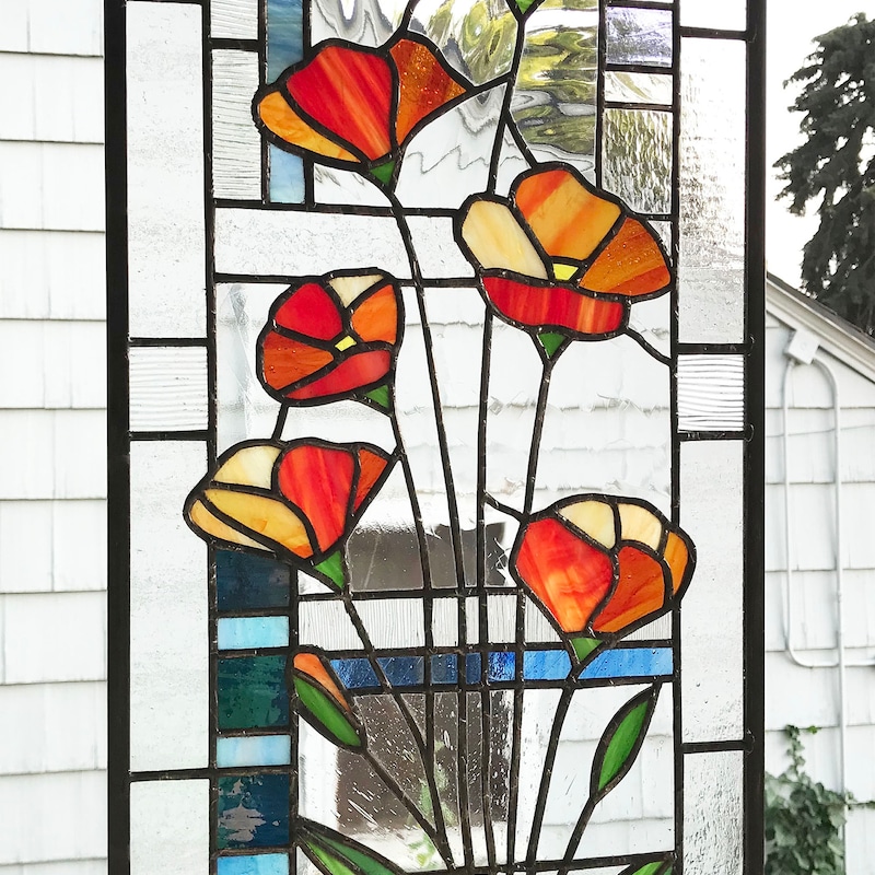 70s Stained Glass - Etsy