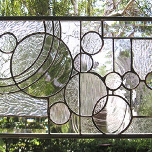 Stained Glass Window Panel Circle Study Geometric 12 - Etsy