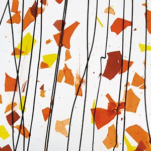 Aspen Trees With Fall Colored Leaves-- 7 3/4" X 60 5/8" - Stained Glass ...