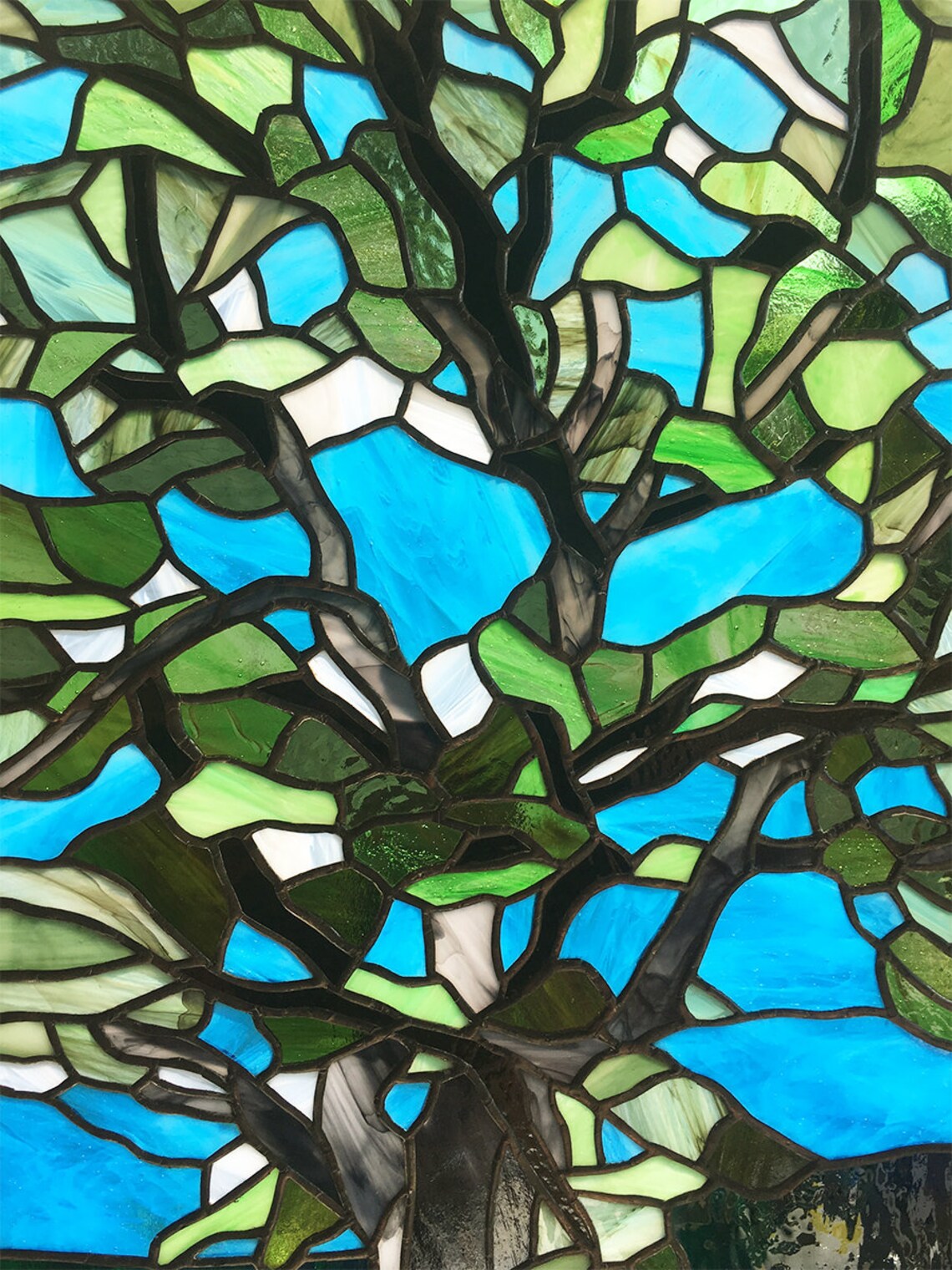 Stained Glass Panelarts and Crafts Tree Landscape - Etsy