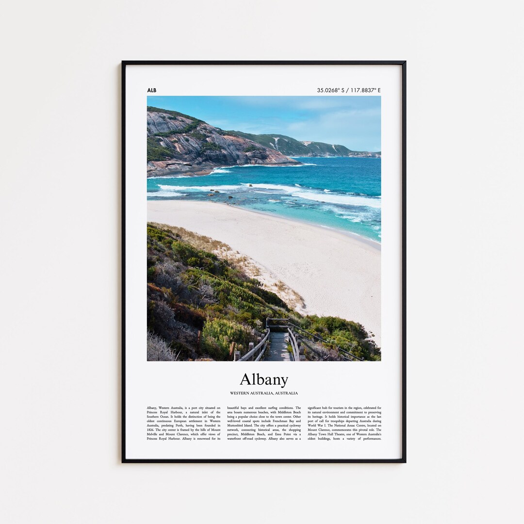 Albany Color Print, Albany Real Photo Poster, Albany Travel Poster Gift ...