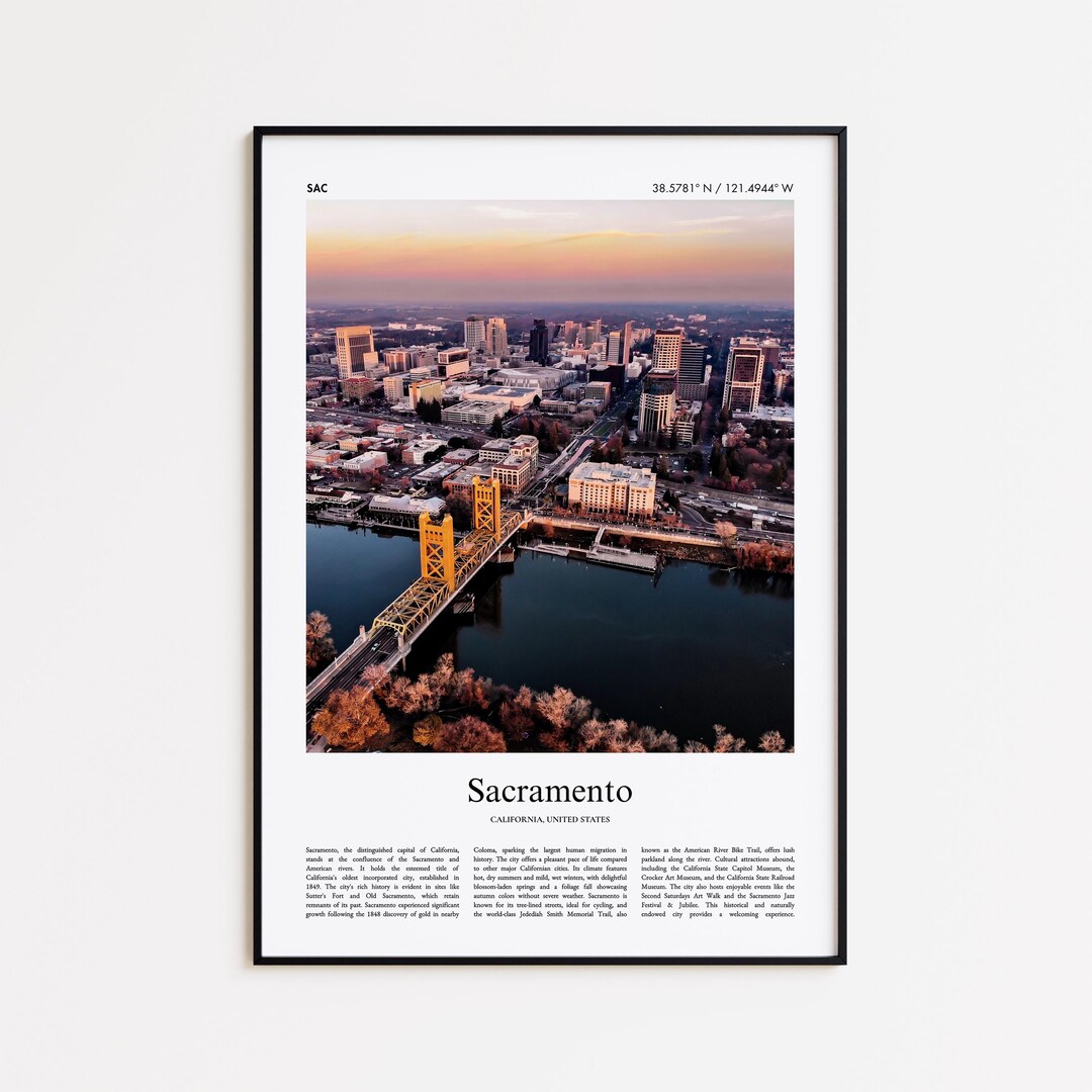 Sacramento Color Print, Sacramento Real Photo Poster, Sacramento Travel ...