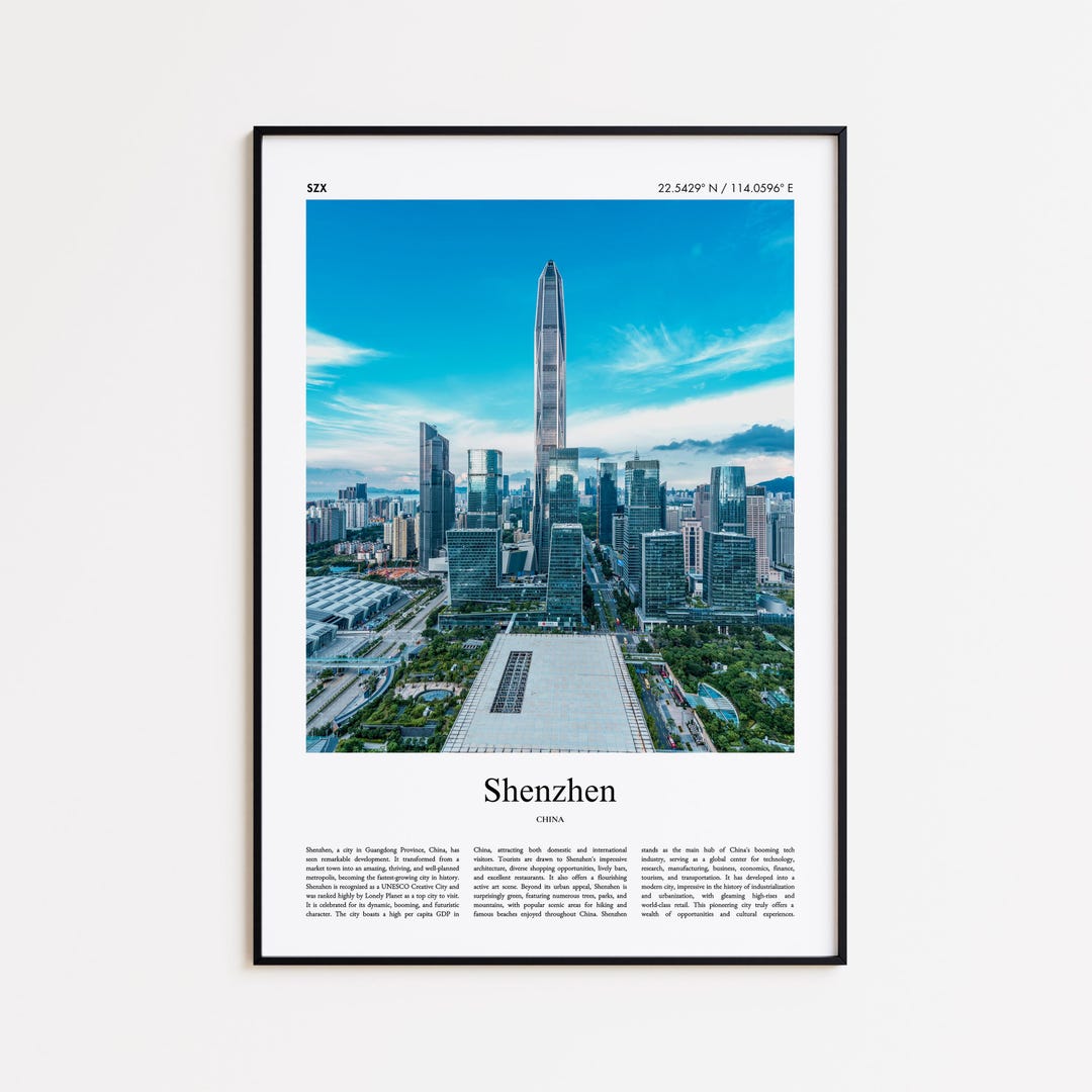 Shenzhen Color Print, Shenzhen Real Photo Poster, Shenzhen Travel ...