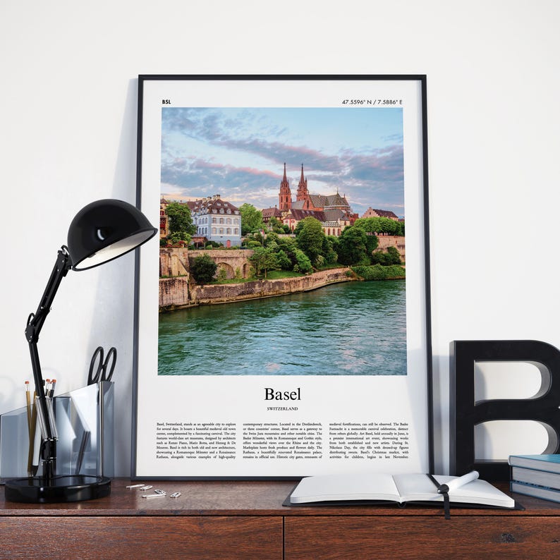 Basel Color Print, Basel Real Photo Poster, Basel Travel Poster Gift ...