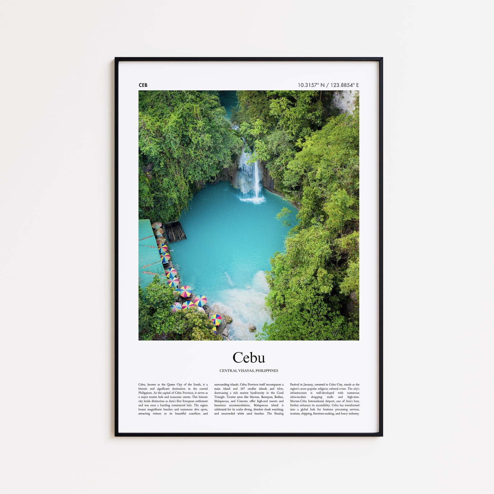 Cebu Color Print, Cebu Real Photo Poster, Cebu Travel Poster Gift ...