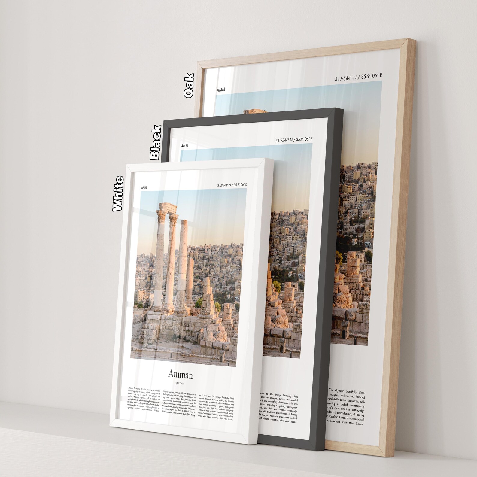 Amman Color Print, Amman Real Photo Poster, Amman Travel Poster Gift ...