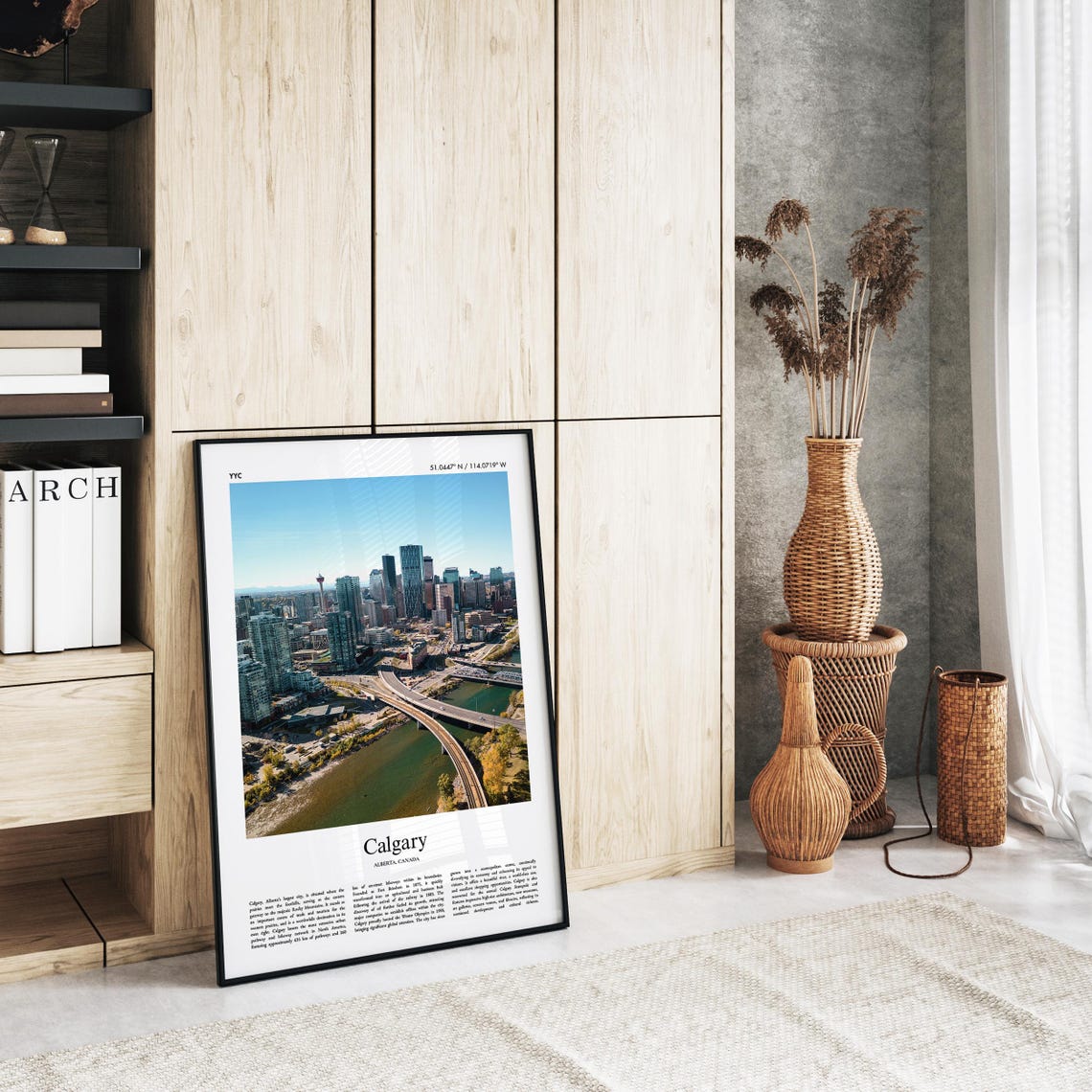 Calgary Color Print, Calgary Real Photo Poster, Calgary Travel Poster ...