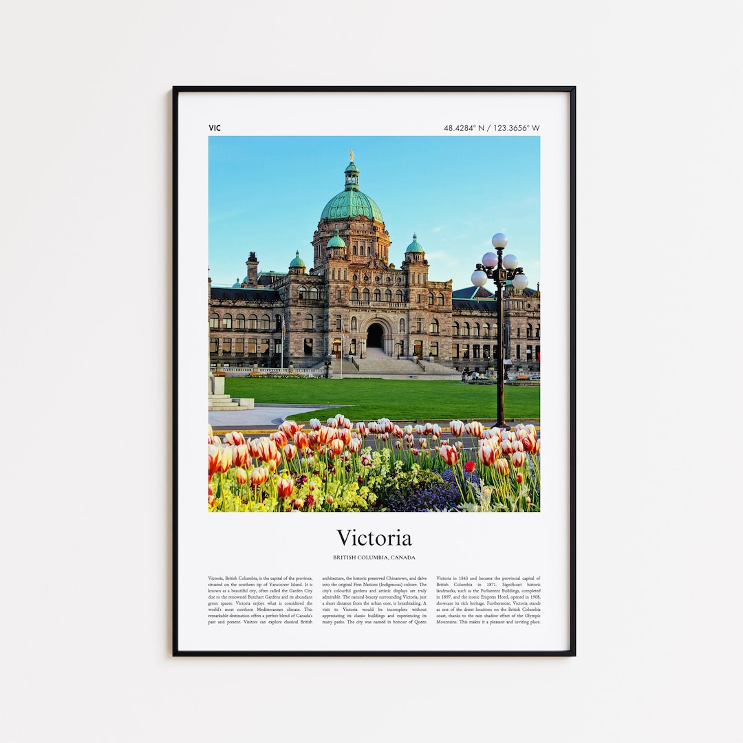 Victoria Color Print, Victoria Real Photo Poster, Victoria Travel ...
