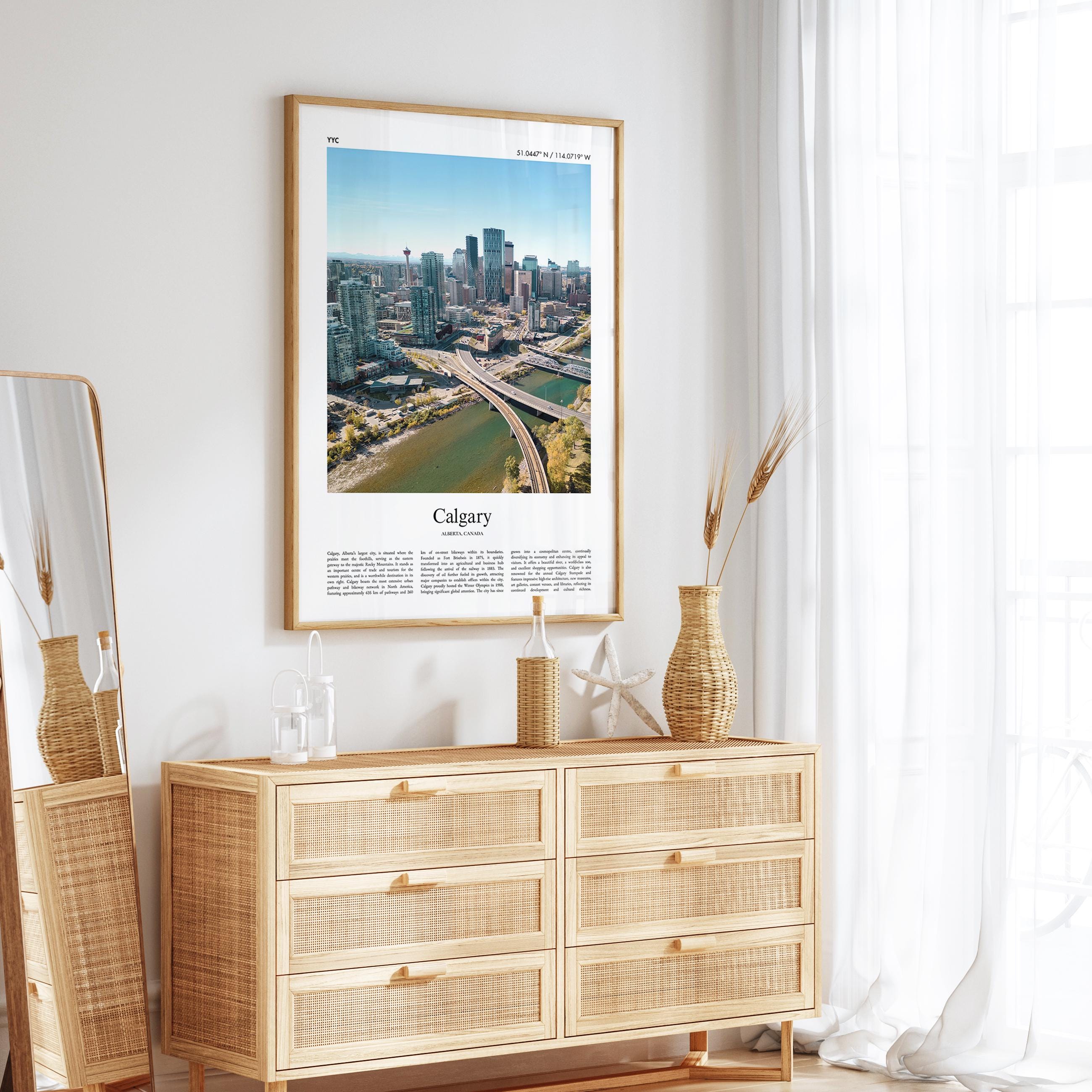 Calgary Color Print, Calgary Real Photo Poster, Calgary Travel Poster ...