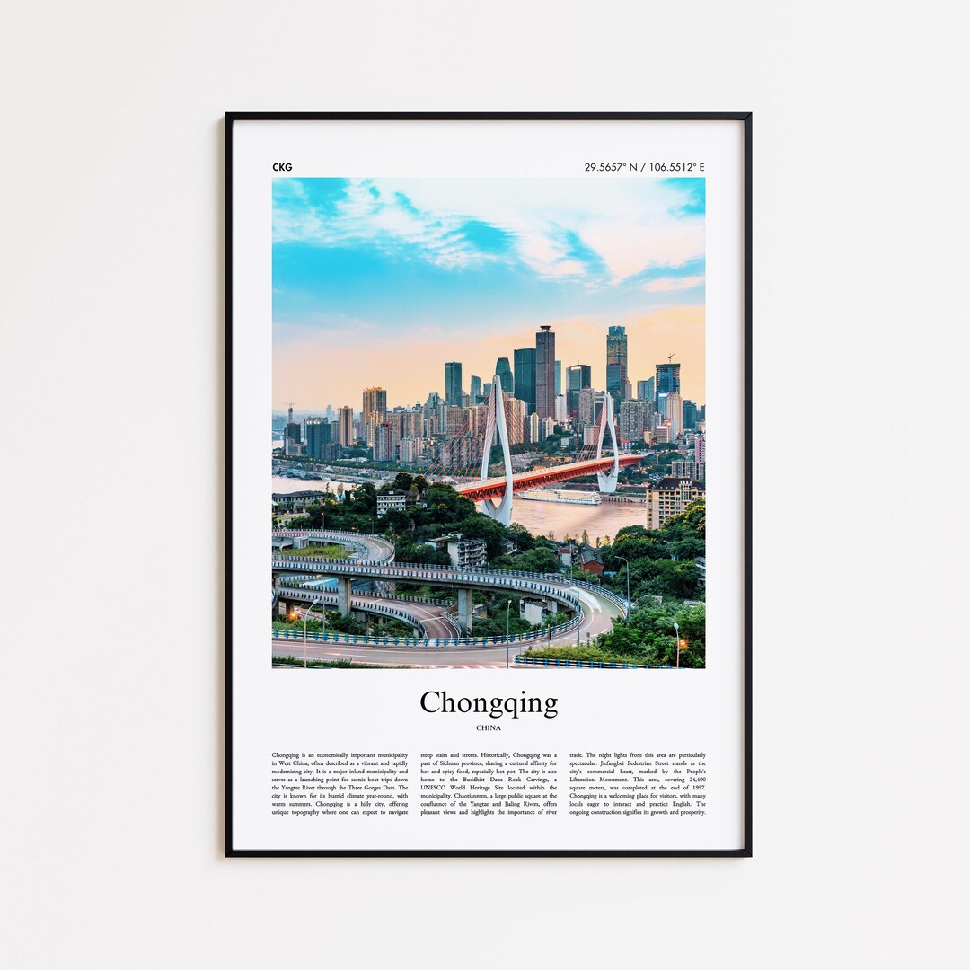 Chongqing Color Print, Chongqing Real Photo Poster, Chongqing Travel ...