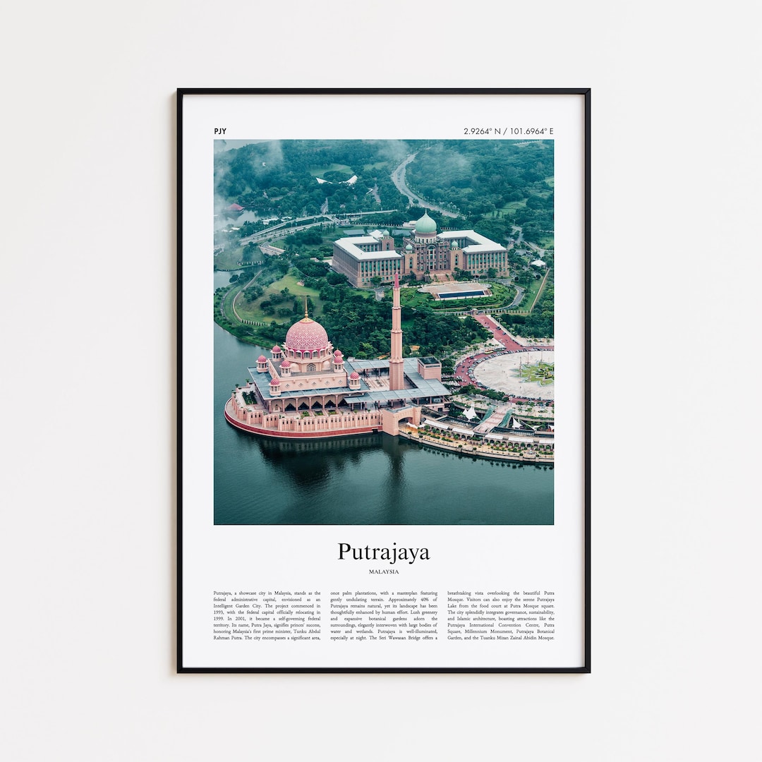Putrajaya Color Print, Putrajaya Real Photo Poster, Putrajaya Travel ...