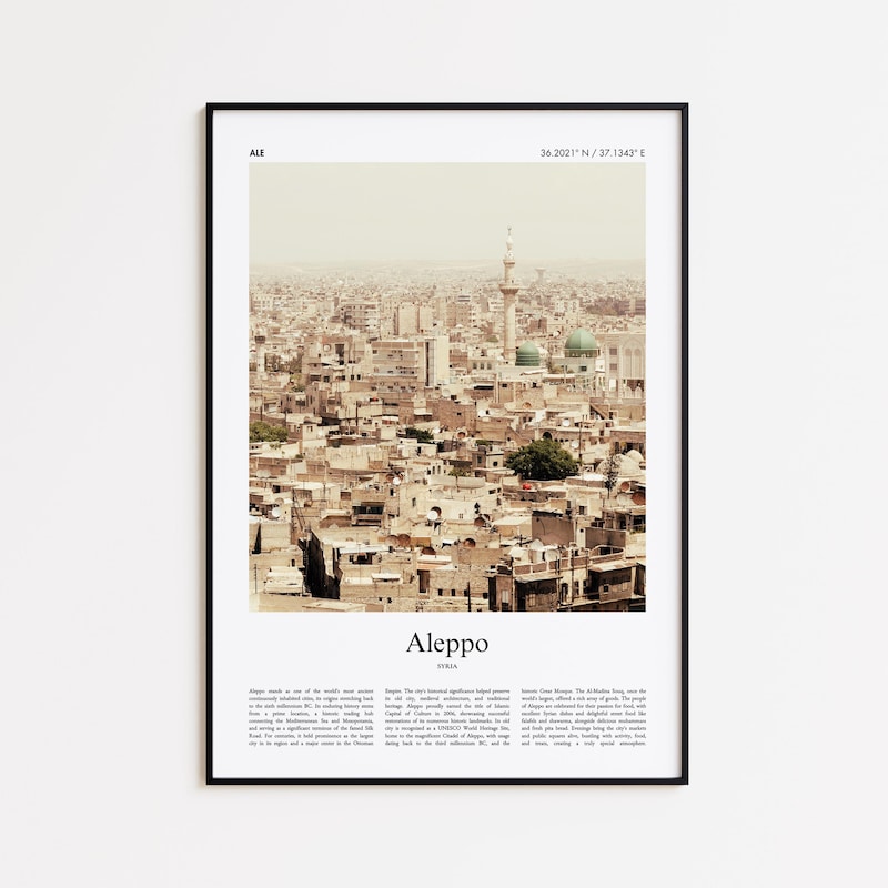 Aleppo Syria Print - Etsy